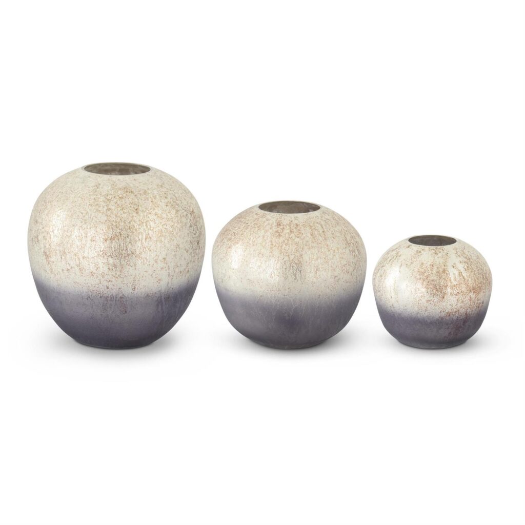 Rounded Burnt Champagne & Matte Black Glass - Sterling Avenue